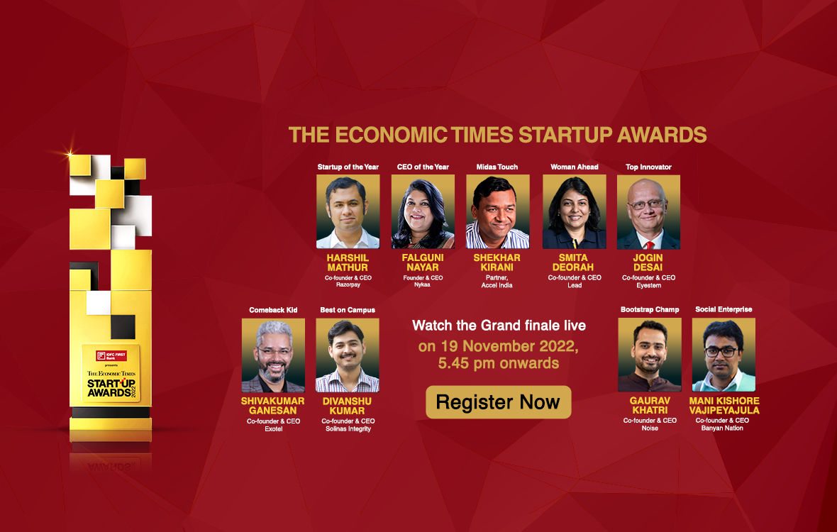 The Economic Times Startup Awards 2022 – Presented By IDFC First Bank